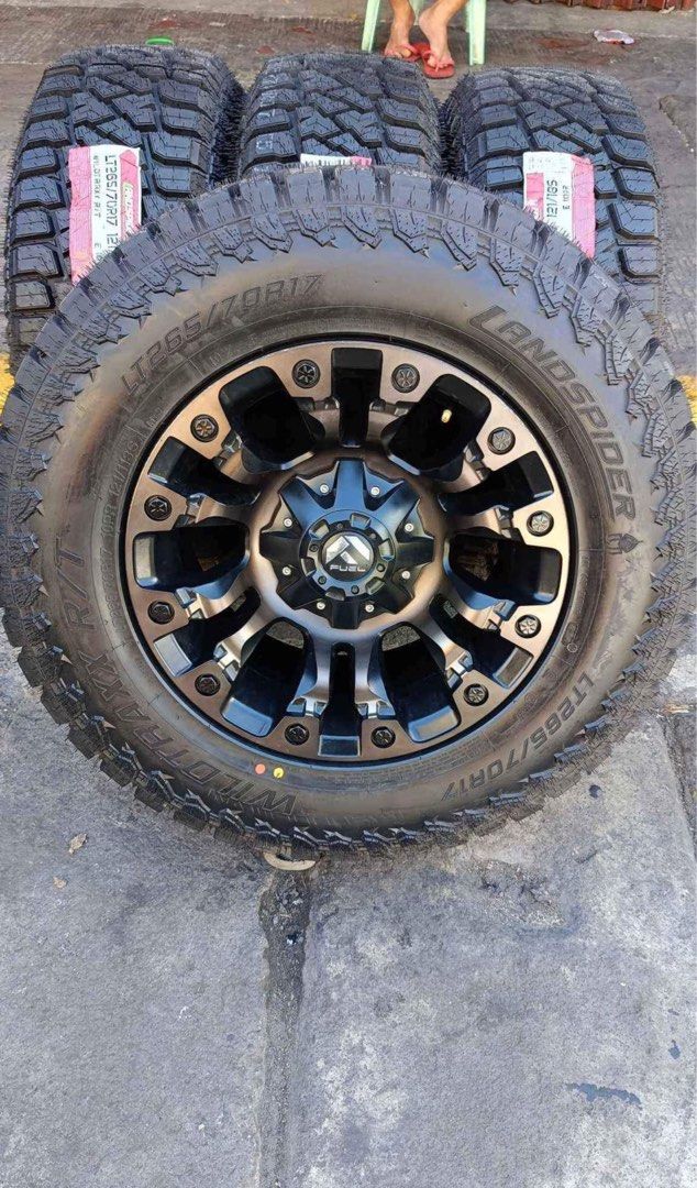 FUEL VAFOR MAGS AND TIRE SET R17, Car Parts & Accessories, Mags and ...