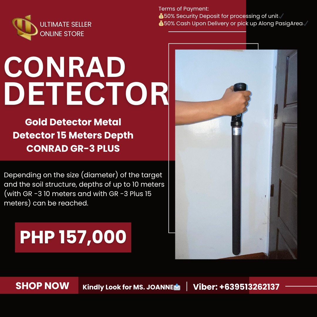 Gold Detector Metal Detector 15 Meters Depth CONRAD GR-3 PLUS ...