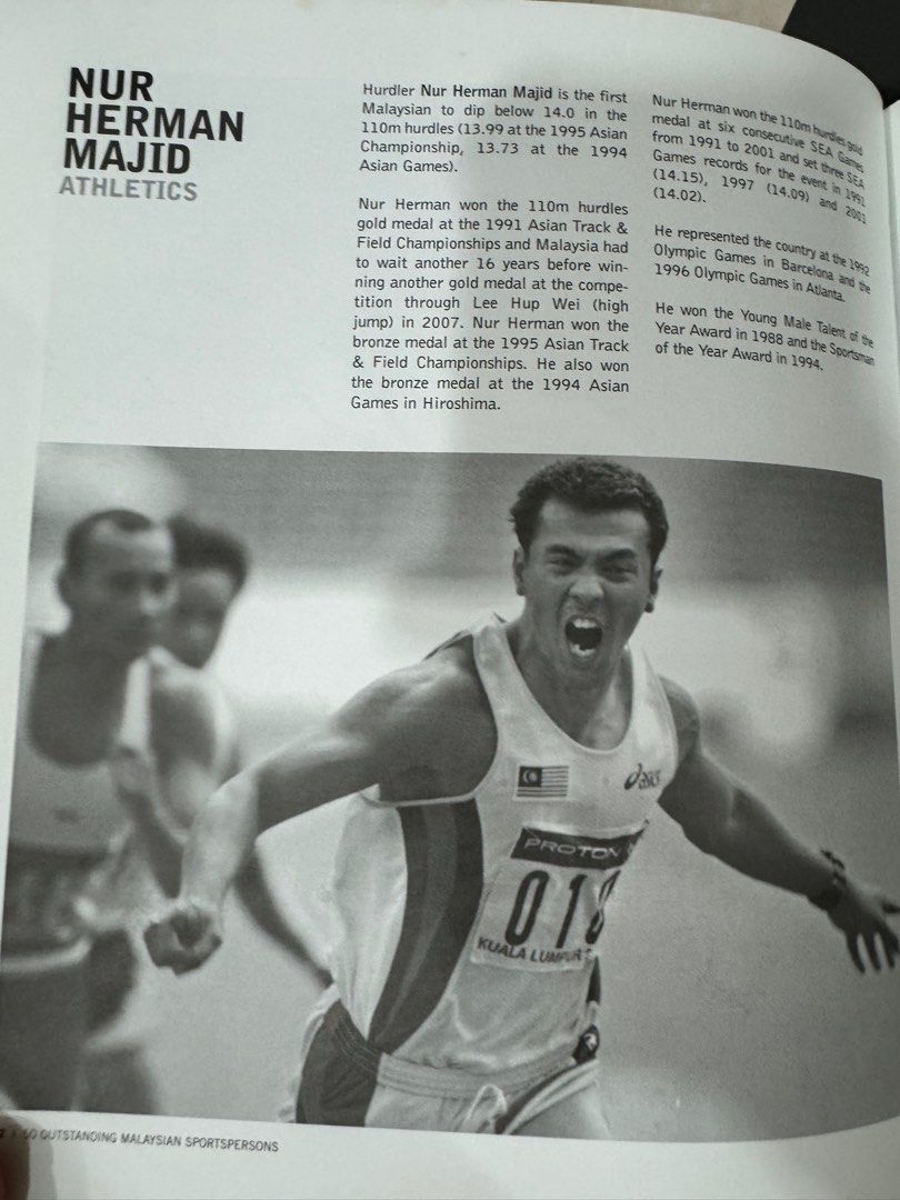 HARDCOVER COFFEE TABLE BOOK: 50 Outstanding Malaysian Sportspersons ...