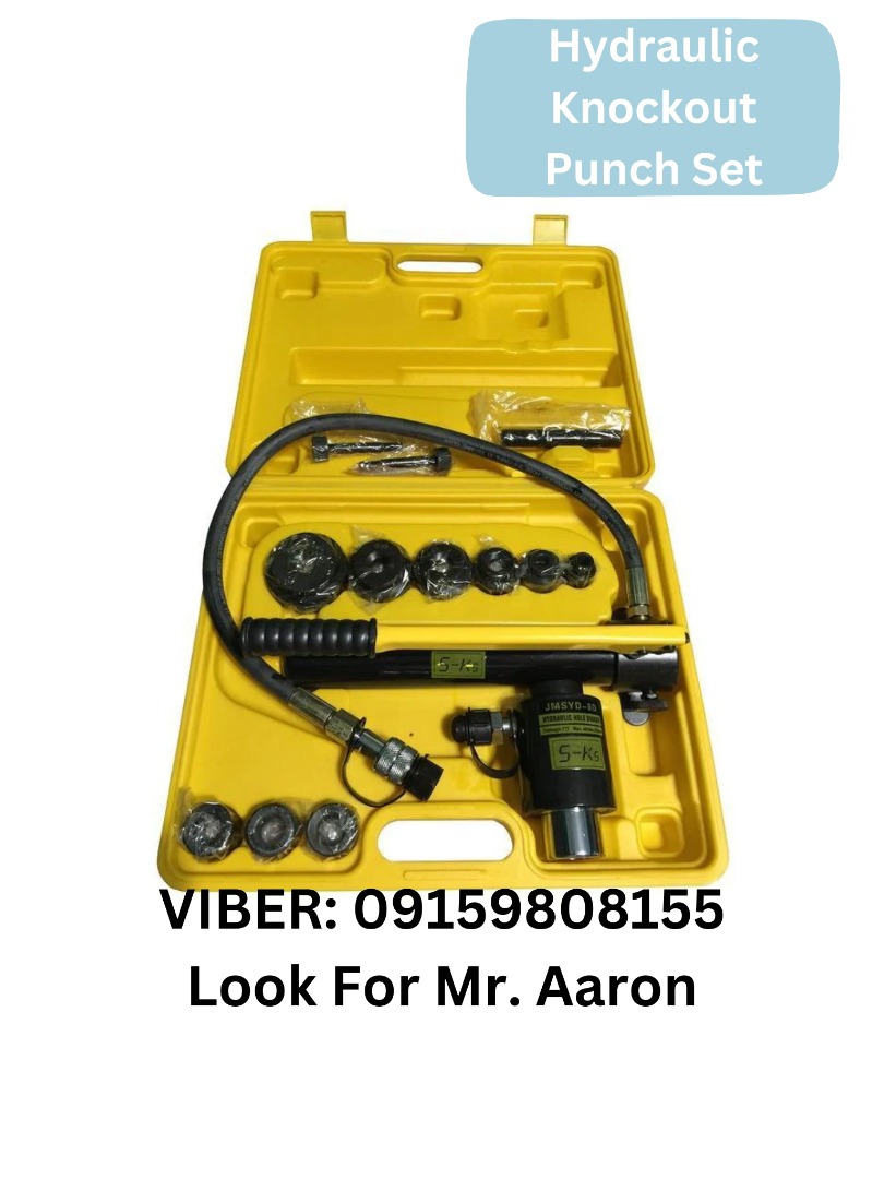 Hydraulic Knockout Punch Set, Commercial & Industrial, Construction Tools & Equipment on Carousell