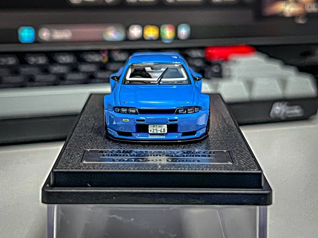 Inno64 Nissan Skyline GT-R R33 Pandem/Rocket Bunny Blue 1/64 Diecast ...