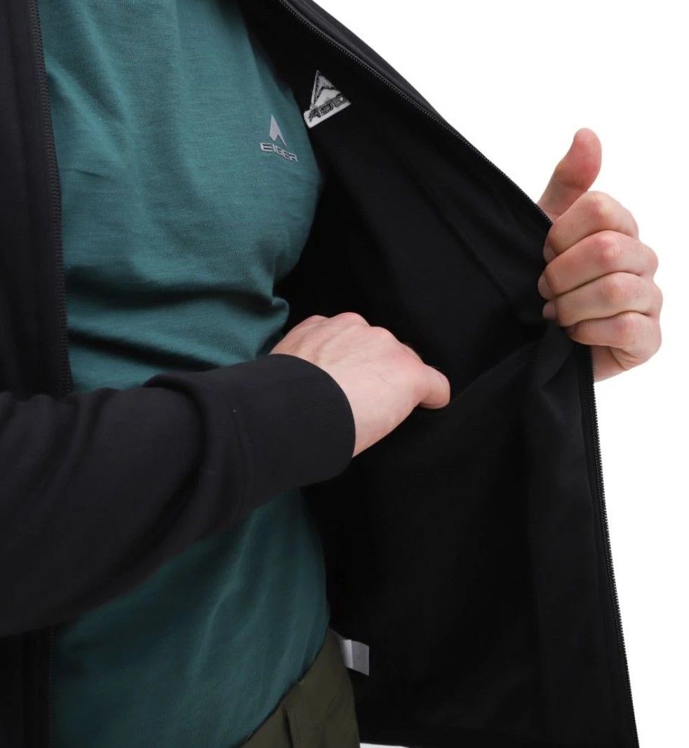 Jaket Hitam Eiger Original, Fesyen Pria, Pakaian , Baju Luaran di Carousell