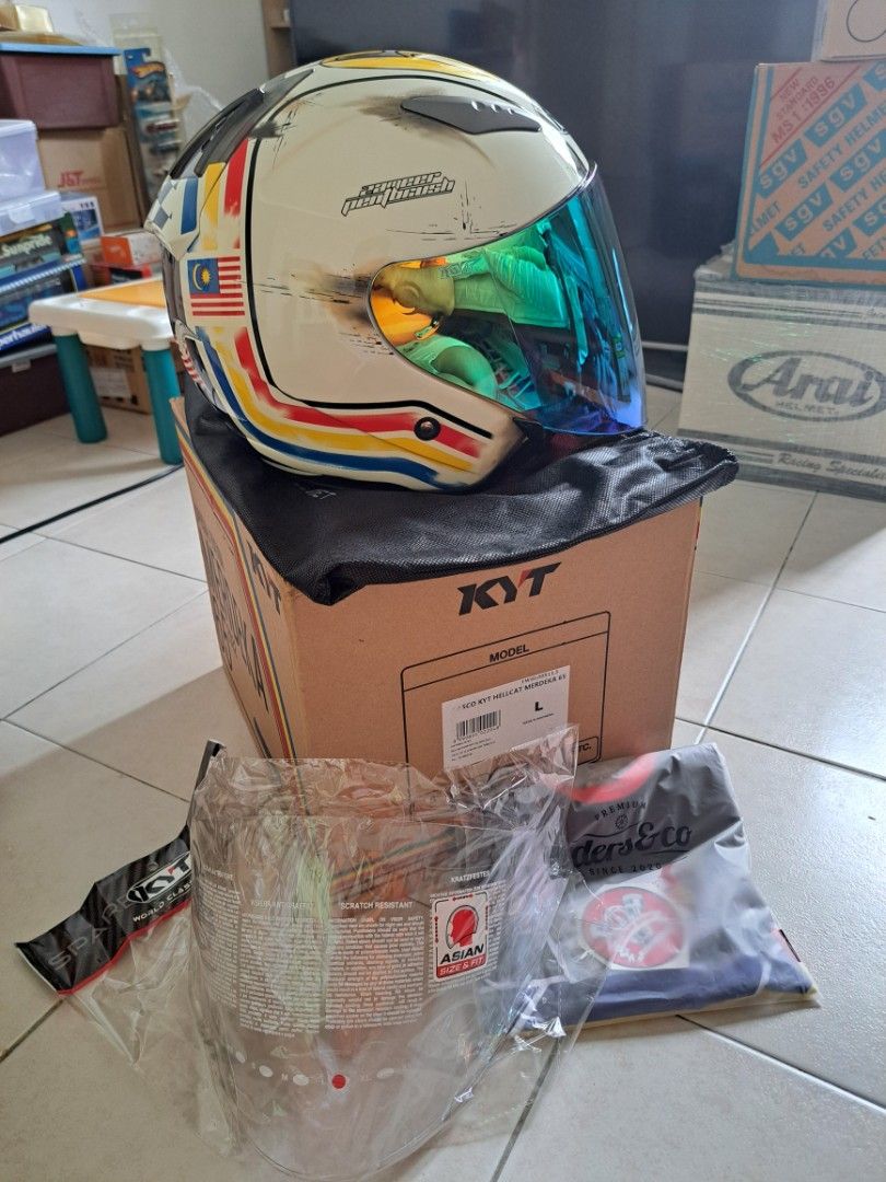 KYT HELLCAT MERDEKA 65, Auto Accessories on Carousell