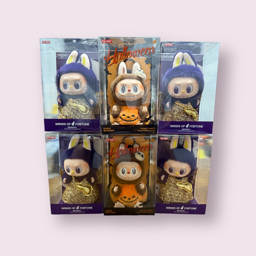 Labubu WOF and Labubu Pumpkin, Hobbies & Toys, Toys & Games on Carousell