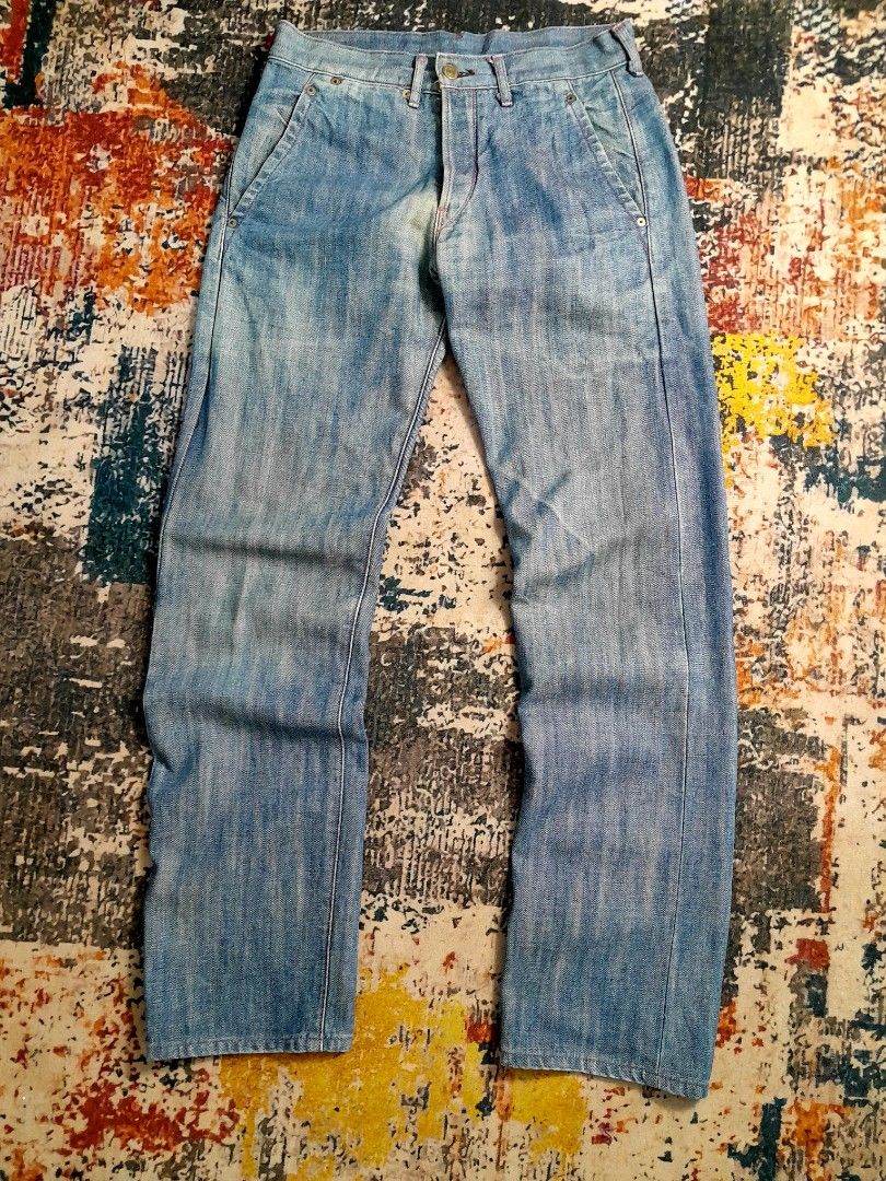 LeVIS RED LOOP SELVEDGE SLIM STRAIGHT, Men's Fashion, Bottoms, Jeans on ...