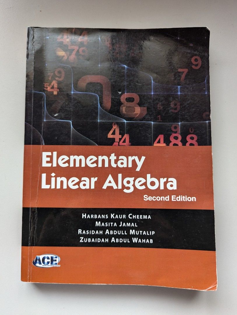 MAT263 Elementary Linear Algebra Second Edition Buku Uitm, Hobbies ...