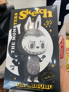 MEGA LABUBU 400% Sketch, Hobbies & Toys, Toys & Games on Carousell