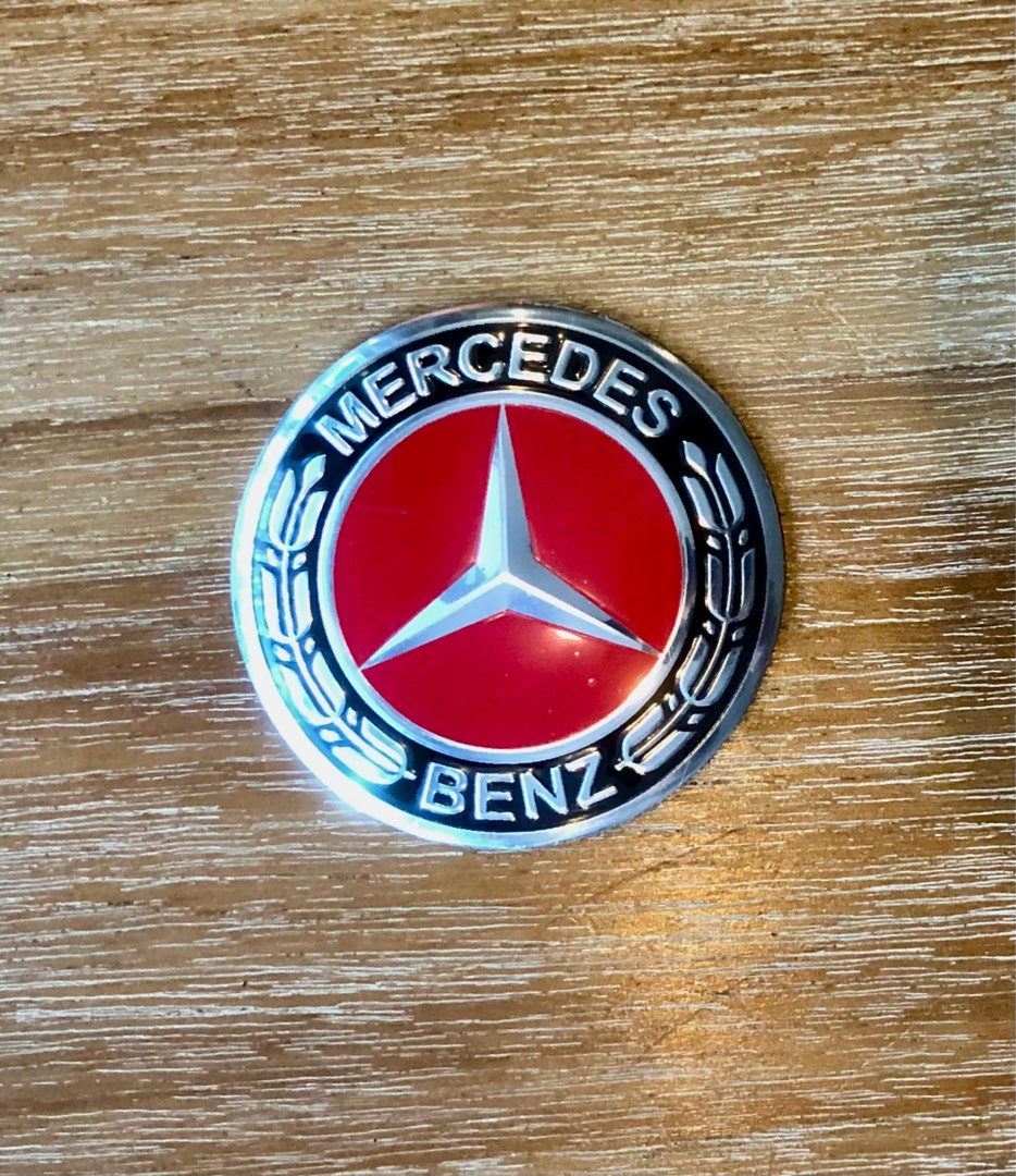 New Mercedes Red Center Cap Stickers, Hobbies & Toys, Collectibles ...