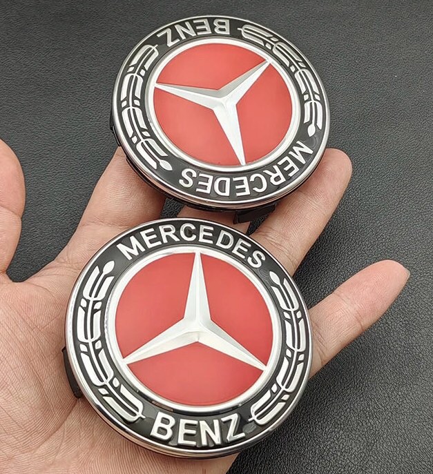 New Mercedes Red Center Cap Covers, Hobbies & Toys, Collectibles ...