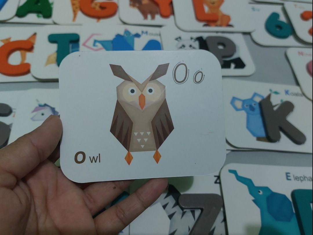 Numbers and Alphabet Flash Cards for Toddlers ABC Wooden Letters and ...