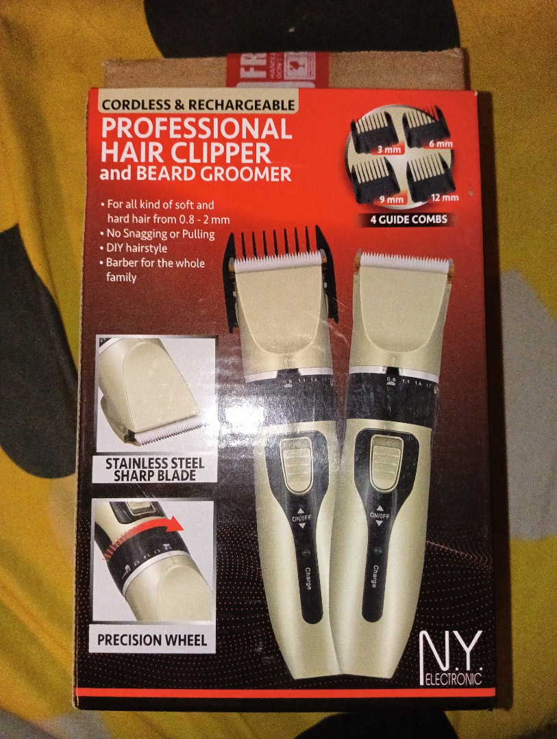 NY electronic hair clipper (cordless & rechargeable), Beauty & Personal ...