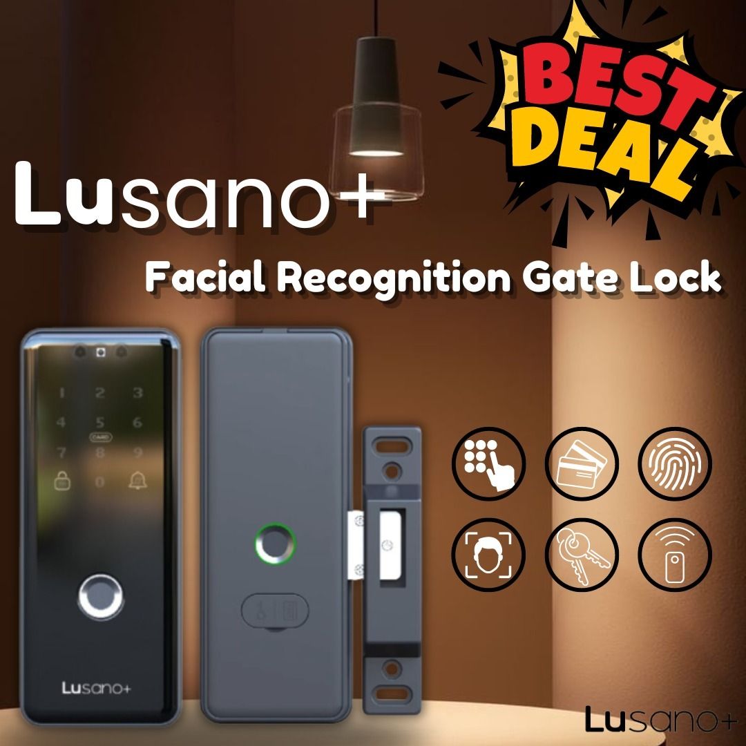 [OFFICIAL STORE] HDB Gate & Door Lusano Cheapest Face Recognize Gate ...