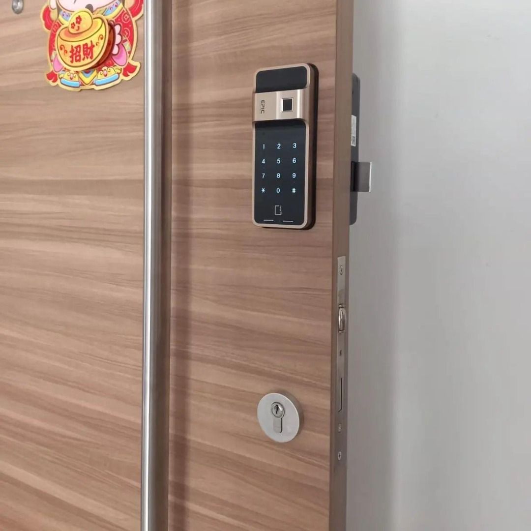 [OFFICIAL STORE] HDB Gate & Door Epic 5G Fingerprint Smartphone Door ...