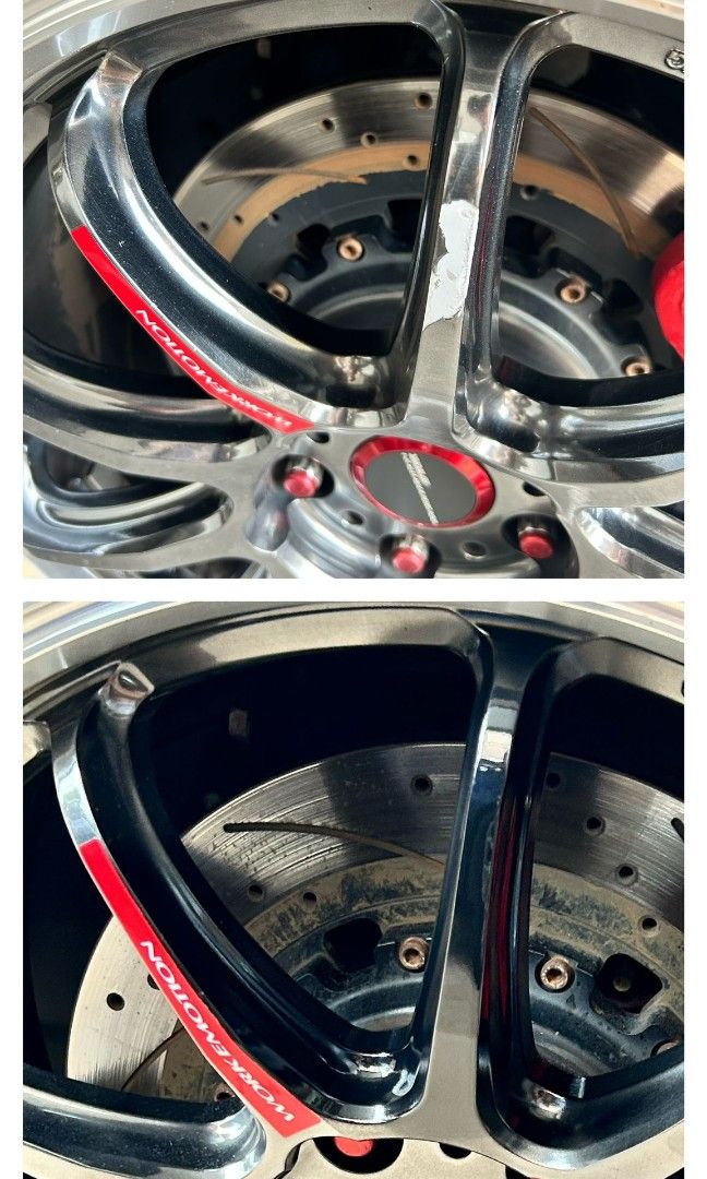 onsite rim rEPAIR KERB RASH REPAIR 2K LACQUER FOC PUTTY CHROME repair ...