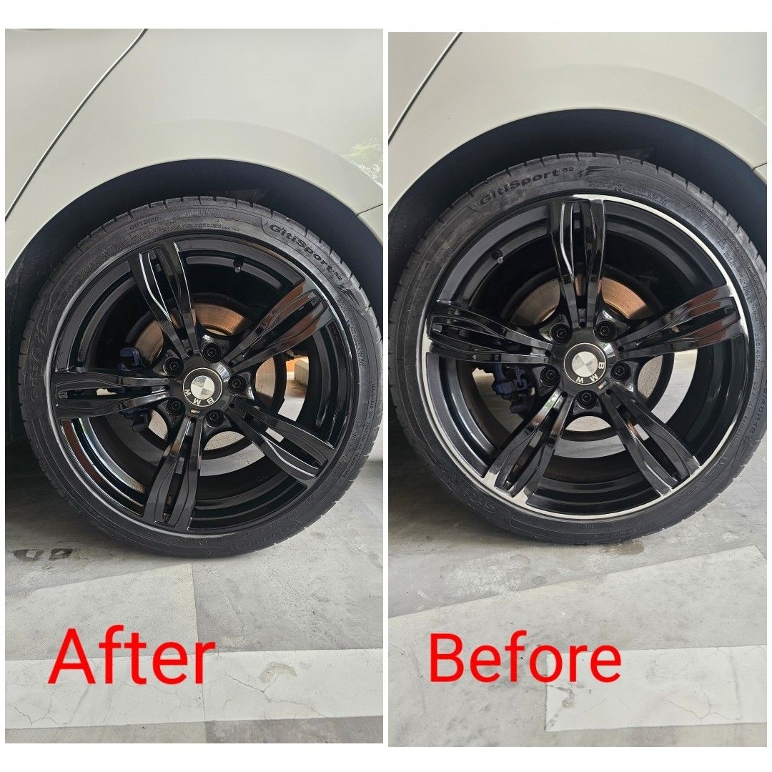 onsite rim rEPAIR KERB RASH REPAIR 2K LACQUER FOC PUTTY CHROME repair ...