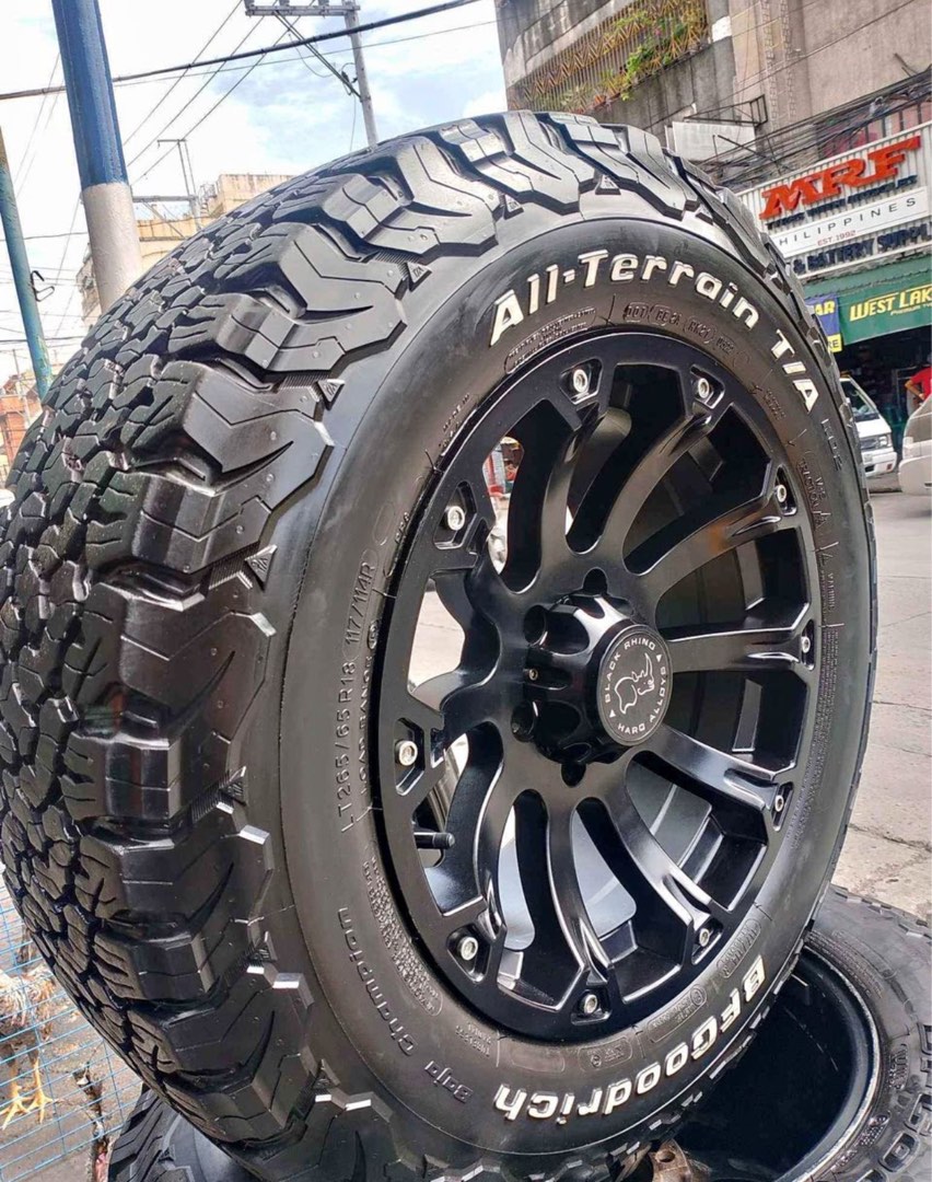 ORIG MAGS AND TIRE BLACK RHINO SIDE WINDER R18, Car Parts & Accessories ...