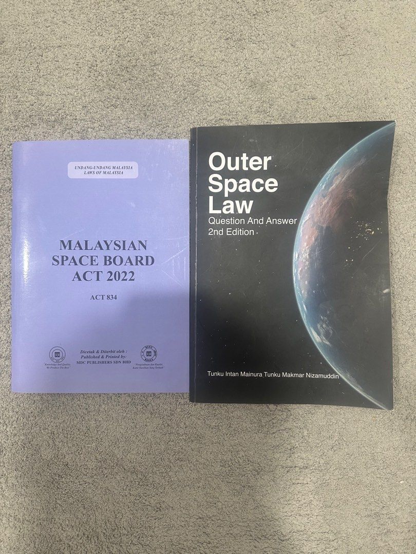 Outer Space Law & Malaysian Space Board Act, Hobbies & Toys, Books ...