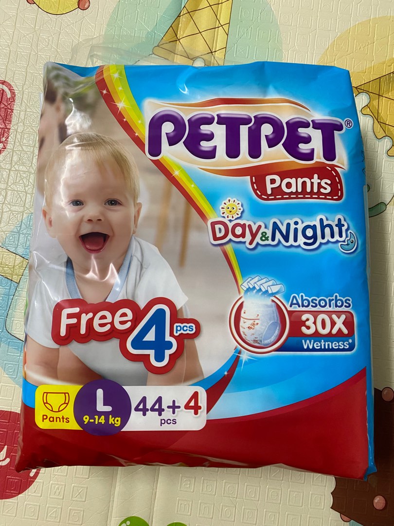 Petpet pants day &night, Babies & Kids, Bathing & Changing, Diapers & Baby Wipes on Carousell