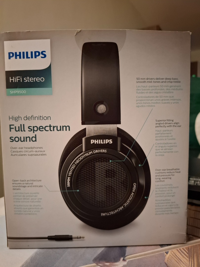 Philips SHP9500 Open-back Headphones, Audio, Headphones & Headsets on ...