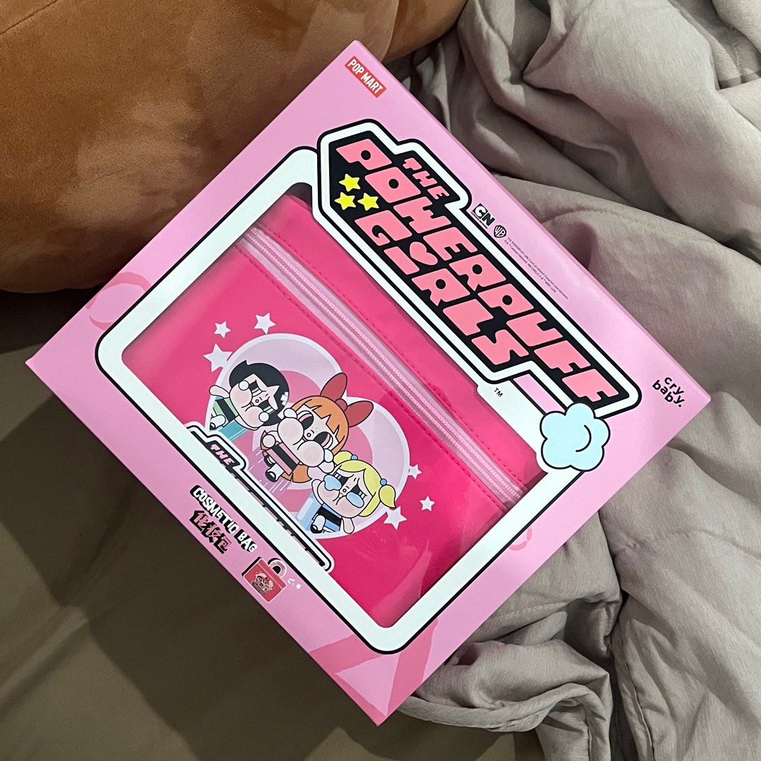 POP MART crybaby makeup bag, Fesyen Wanita, Aksesoris di Carousell