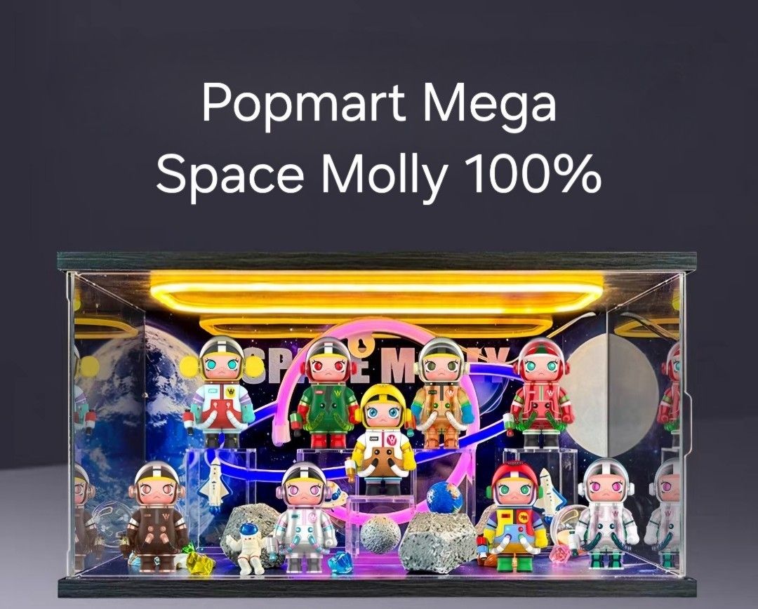 Themed Acrylic Display Case with Lights for Blind Boxes - POPMART ...