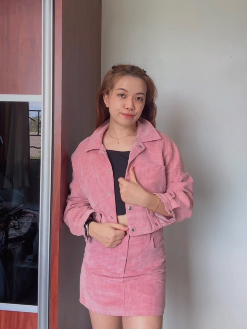 PREMIUM Dusty Pink Jacket, Women's Fashion, Coats, Jackets and ...