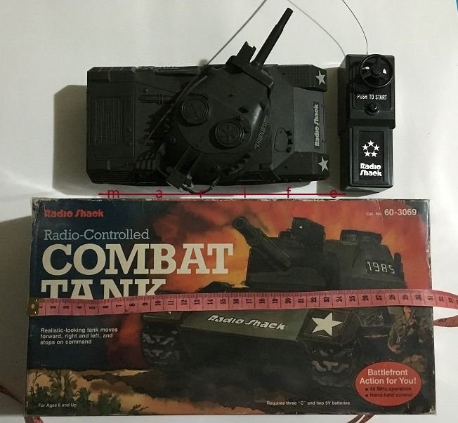 Radio Shack Radio Controlled Combat Tank 60-3069 VT trade OK gold ...