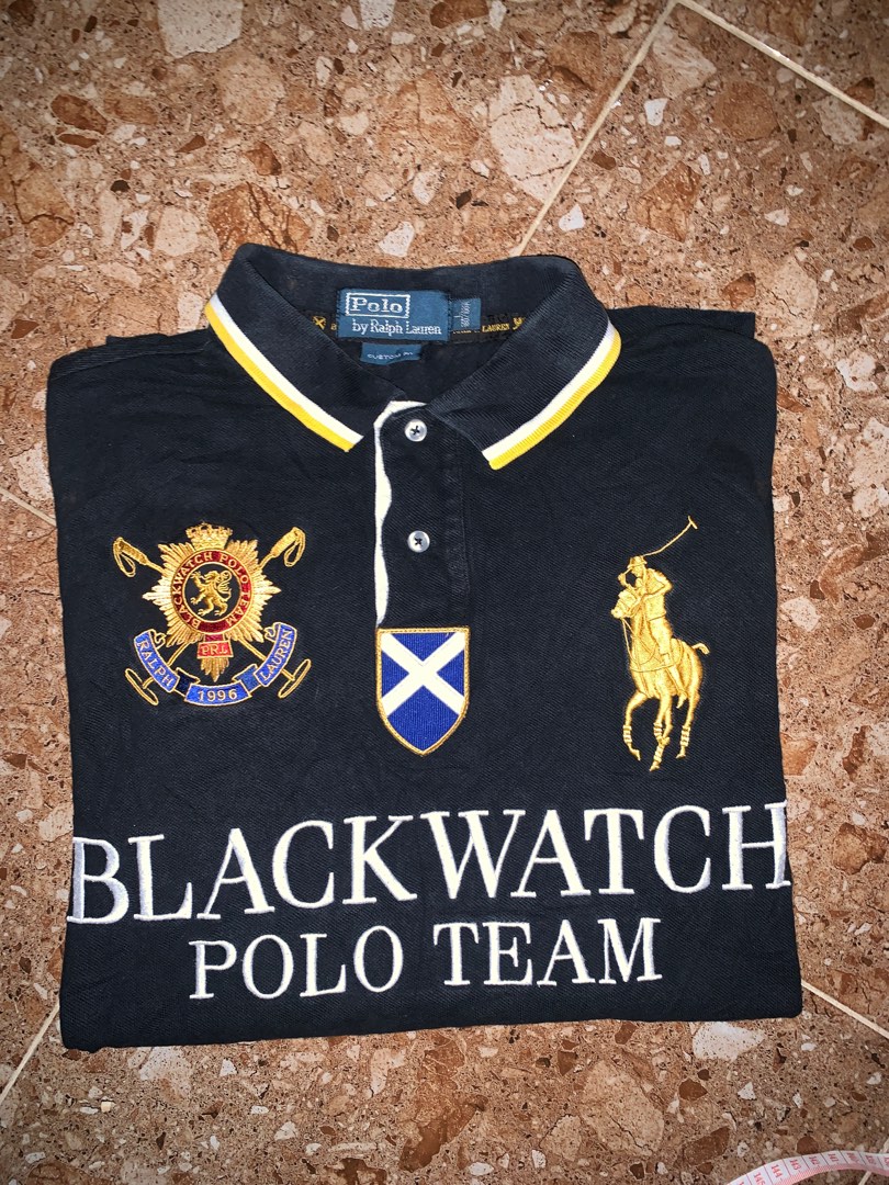 Ralph Lauren black watch polo, Men's Fashion, Tops & Sets, Tshirts ...