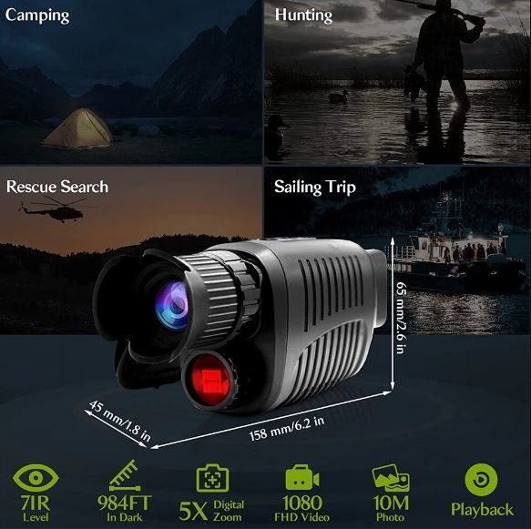 Ready Stock! HD Night Vision Video Camera Infrared Digital Zoom ...