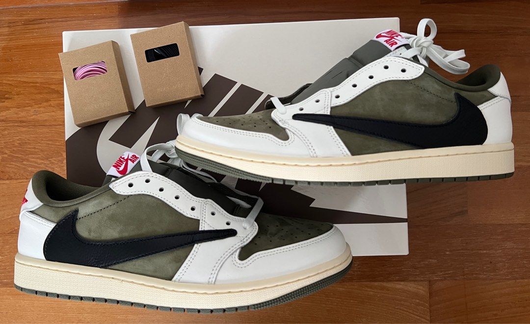 Reverse Olive Travis Scott x Air Jordan 1 Low | UK10 | US11, Men's ...
