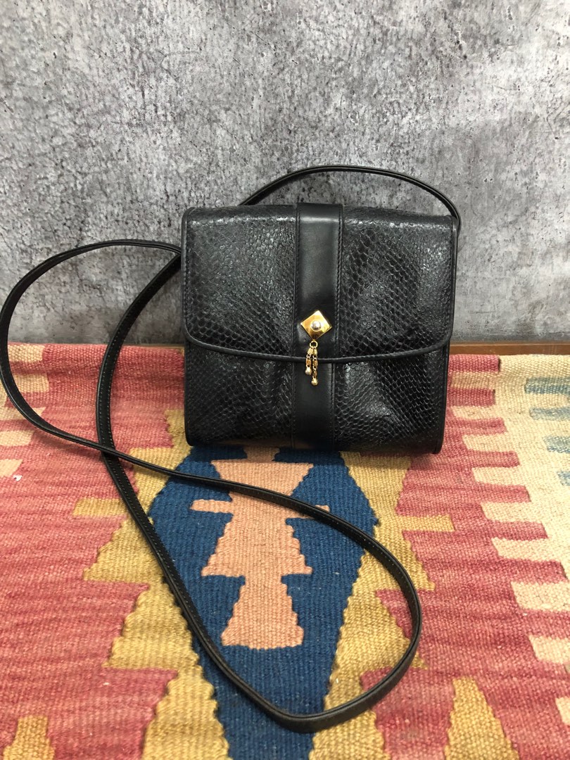 Salmon Skin Sling Bag, Women's Fashion, Bags & Wallets, Cross-body Bags ...