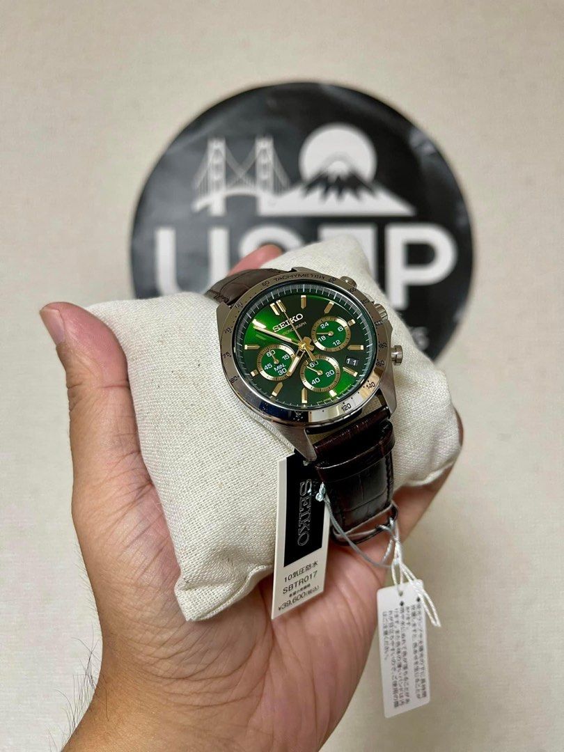 Seiko Selection 8T Chronograph Starbucks Brown Leather Strap ...