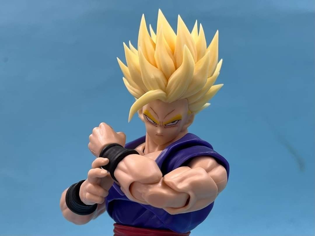 Shf dragon ball worm gohan ssj2 head sculpt, Hobbies & Toys, Toys ...