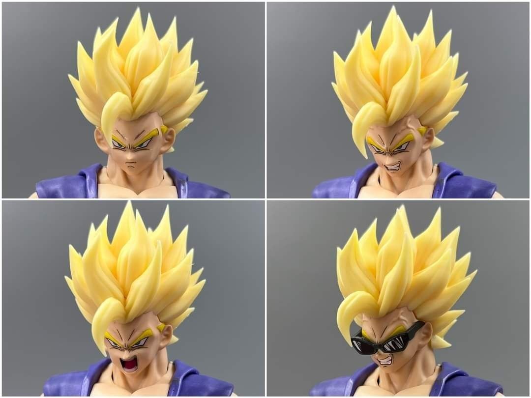 Shf dragon ball worm gohan ssj2 head sculpt, Hobbies & Toys, Toys ...