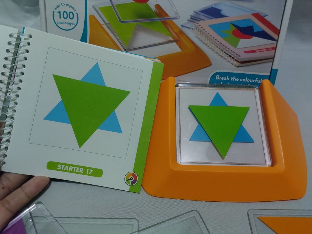 SmartGames Color Code Cognitive Skill-Building Puzzle Game Featuring 100 Challenges for Ages 5 ...