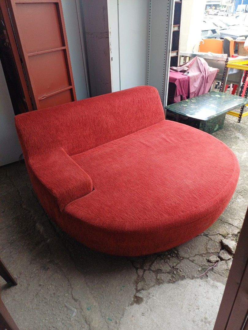 Sofa kain half moon, Furniture & Home Living, Furniture, Sofas on Carousell