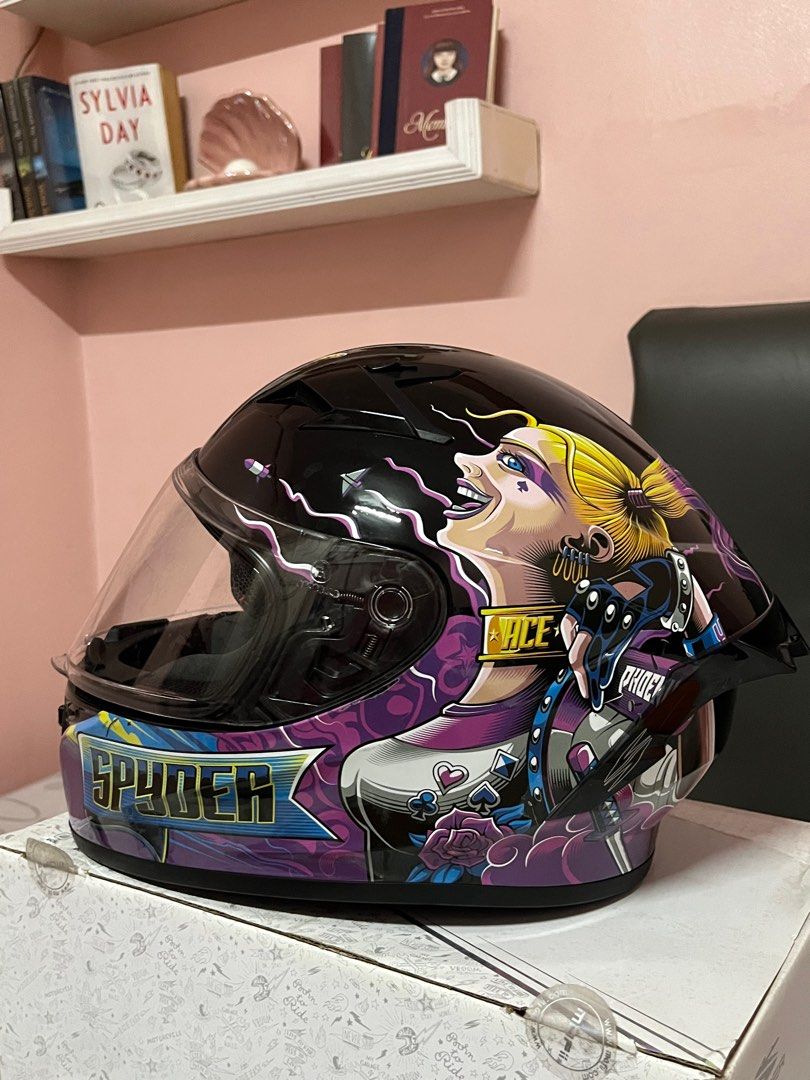 SPYDER Phoenix+ Ace Fullface Helmet ( Harley ) w/ Free Extra Clear ...