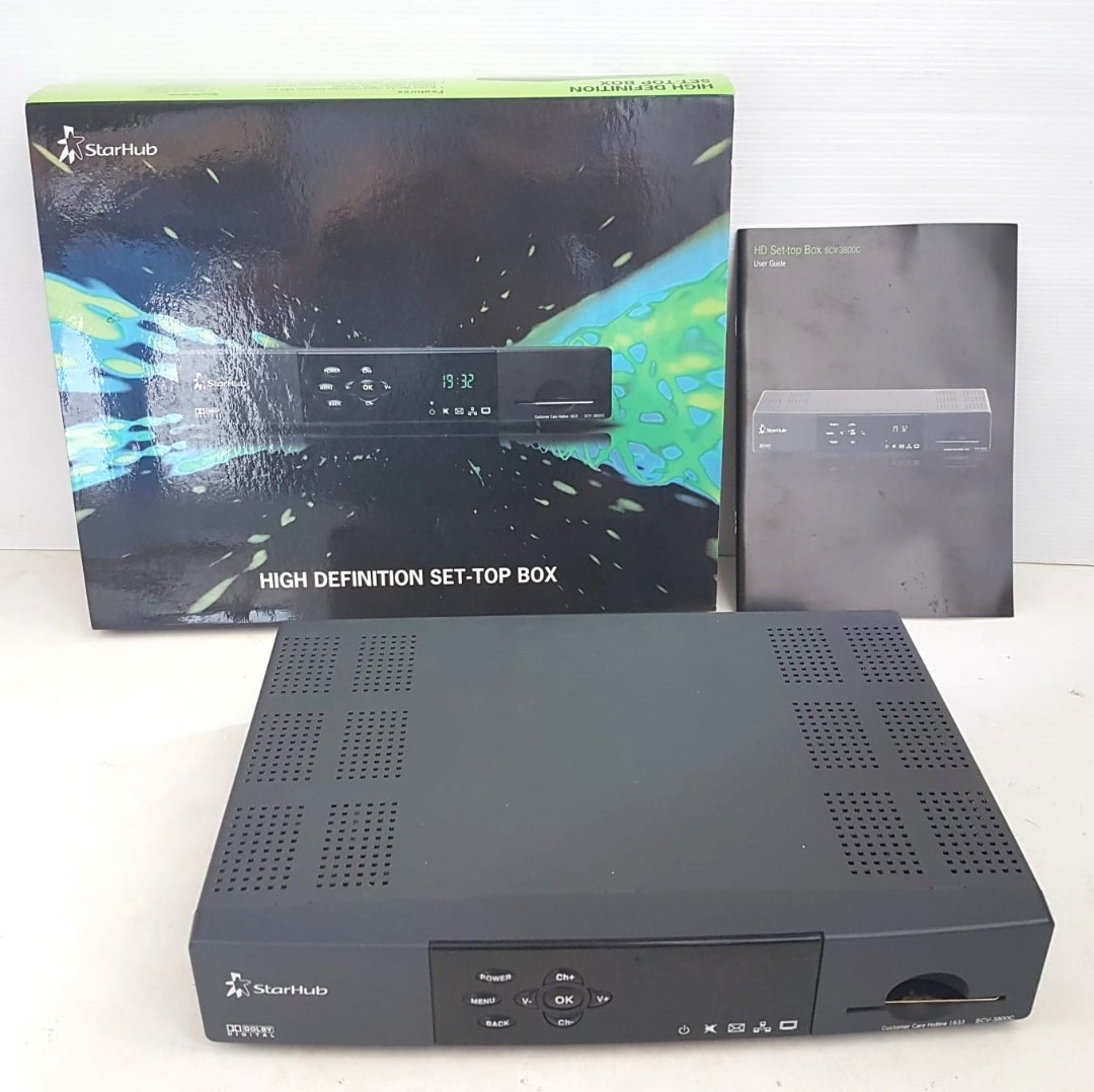 STARHUB High-Definition Set-Top Box, Model SCV-3800C, Dolby Digital ...
