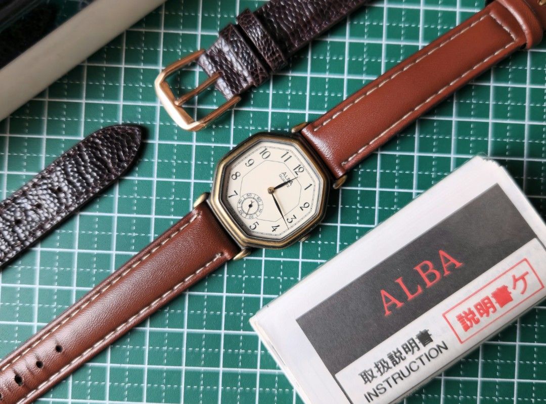 Vintage Alba Quartz Watch with Sub-Second Dial [Ref: V803-5010] (Full ...