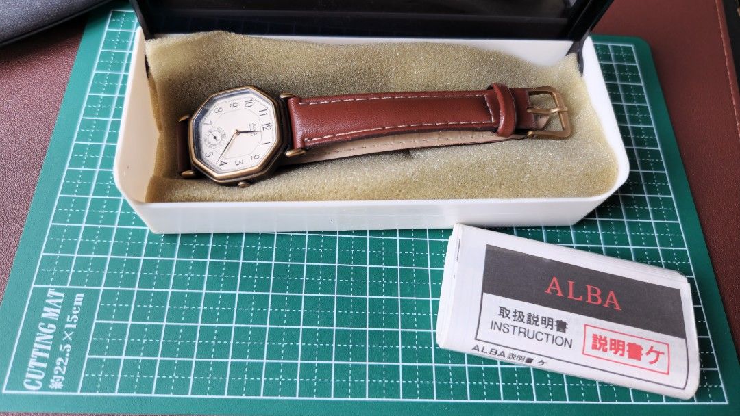 Vintage Alba Quartz Watch with Sub-Second Dial [Ref: V803-5010] (Full ...