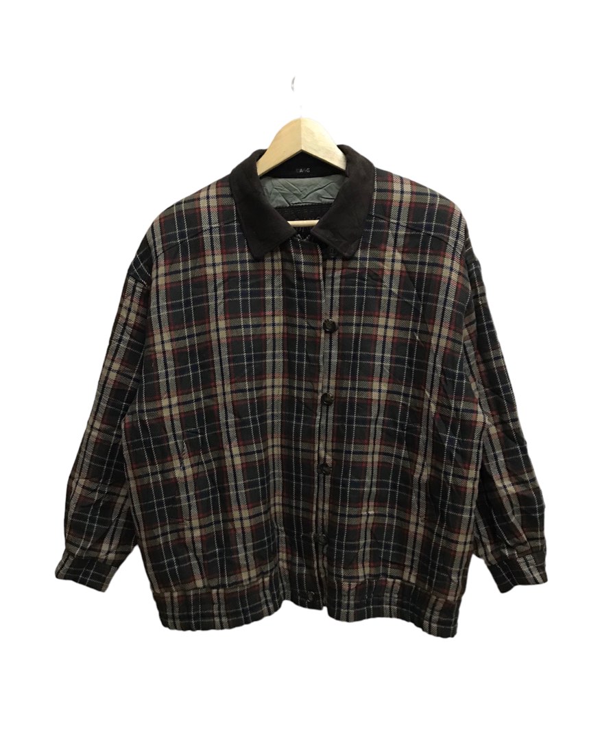 VINTAGE DAKS LONDON PLAID FLANEL JACKET, Women's Fashion, Coats ...