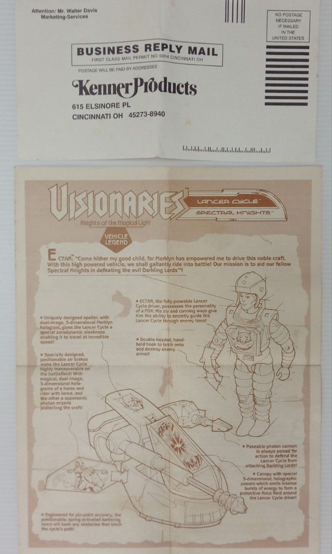 Vintage Visionaries Lancer Cycle Spectral Knights of the Magical Light ...