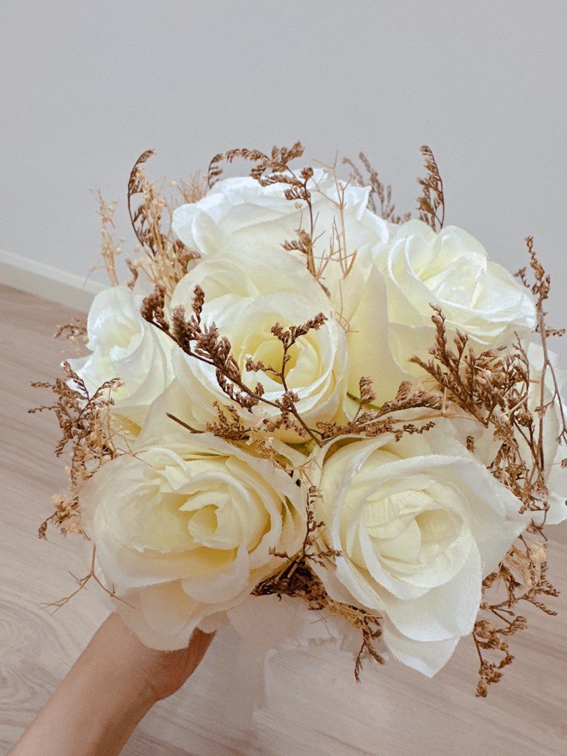 Wedding Nikah Flower Bunga Tangan Kahwin Aesthetic Basic Simple Dry ...