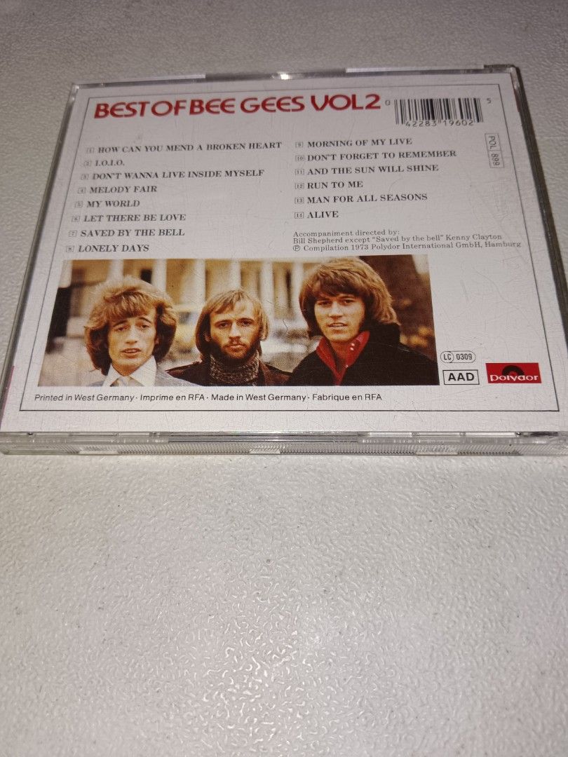 (1973) Vintage CD Song Best of Bee Gees Vol 2, Hobbies & Toys, Music ...