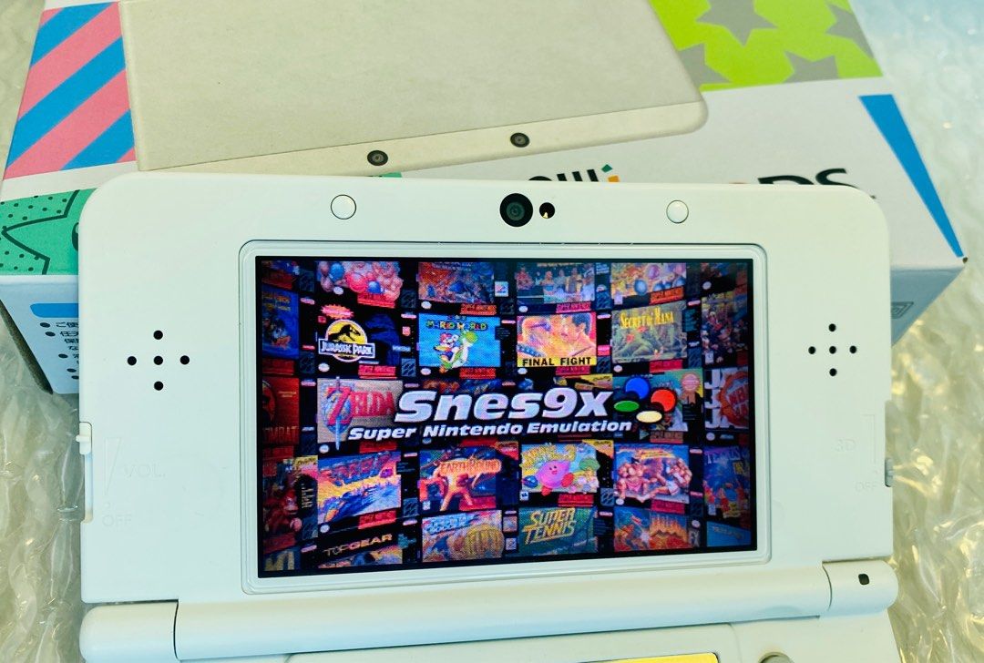3DS 99%新 Nintendo New3DS 超任主題系列 《可順豐到智能櫃》日本原裝機 Nds Mario Party 2DS 任天堂 遊戲機 pc engine gba SFC 超級任 ...