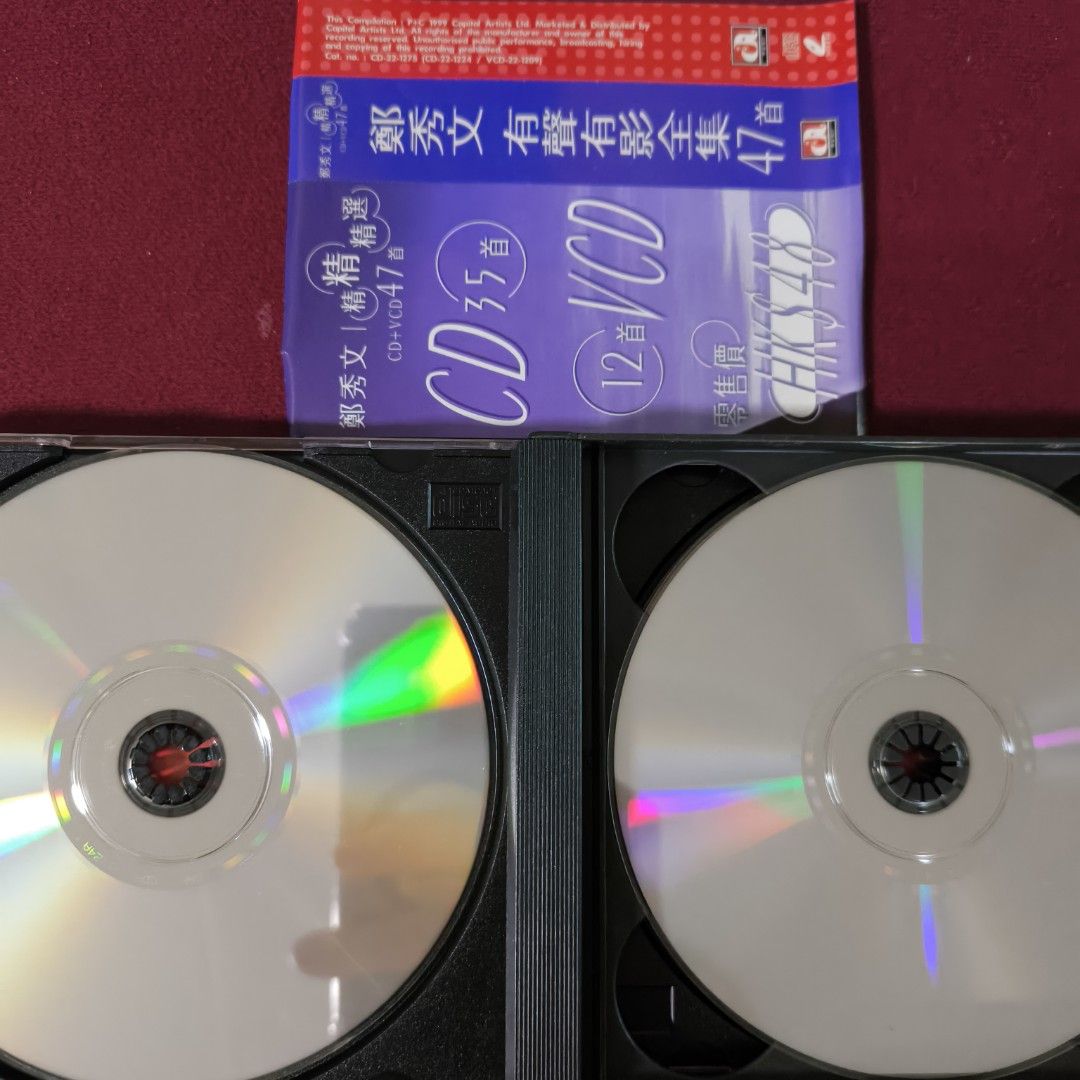 95%new 鄭秀文 精精精選 47首 (2 CD+VCD) / 1999年 華星唱片 #保存極好 完美收藏品, 興趣及遊戲, 音樂、樂器 & 配件, 音樂與媒體 - CD 及 DVD ...