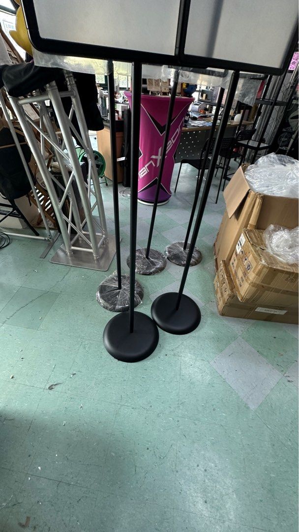 A3 Signage Standee for Event Luxury Black Rental Sewa, Furniture & Home ...