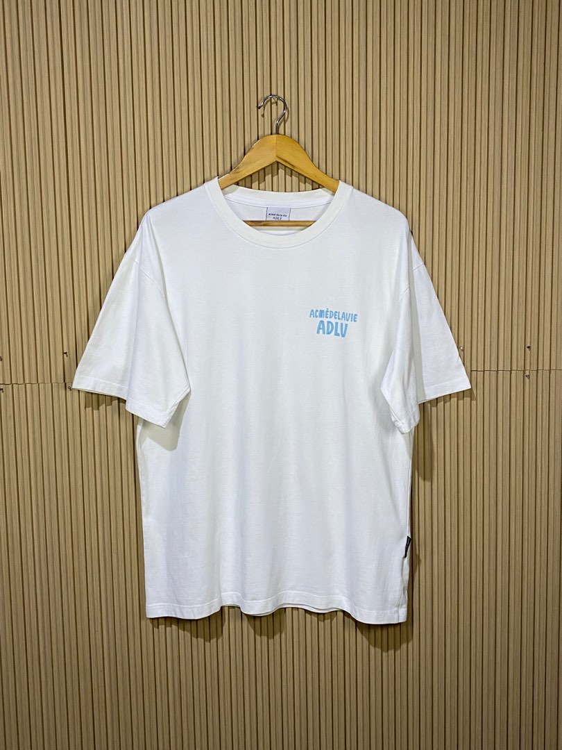 ADLV MARKER BLUE BASIC LOGO TEE, Men's Fashion, Tops & Sets, Tshirts ...