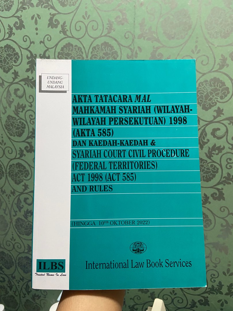 Akta Tatacara Mal Mahkamah Syariah (Wilayah Wilayah Persekutuan) 1998 ...