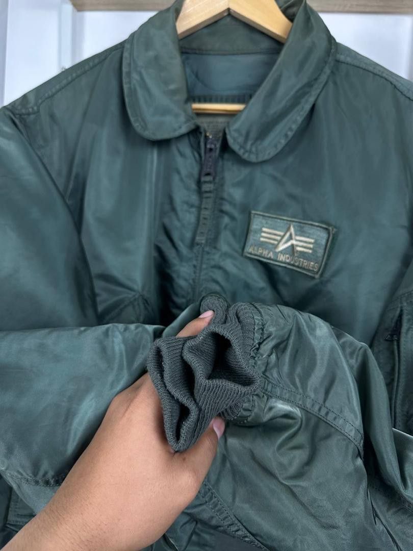 Alpha Industries CWU-45/P Bomber/Flight Jacket U.S.A (Pit 25.5), Men's ...